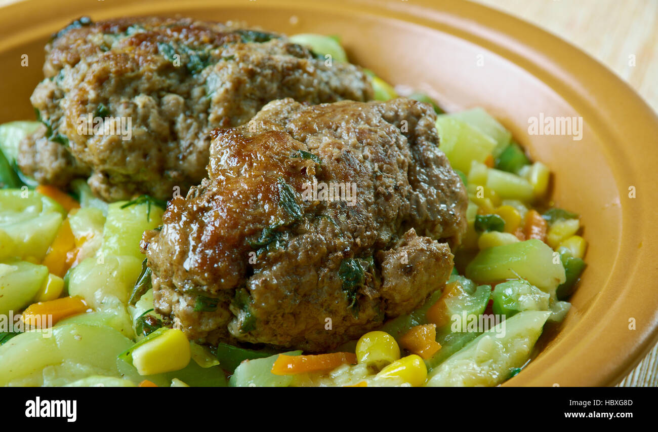 Anne Koftesi Tarifi - Turkish kofte with seasonal vegetables Stock ...