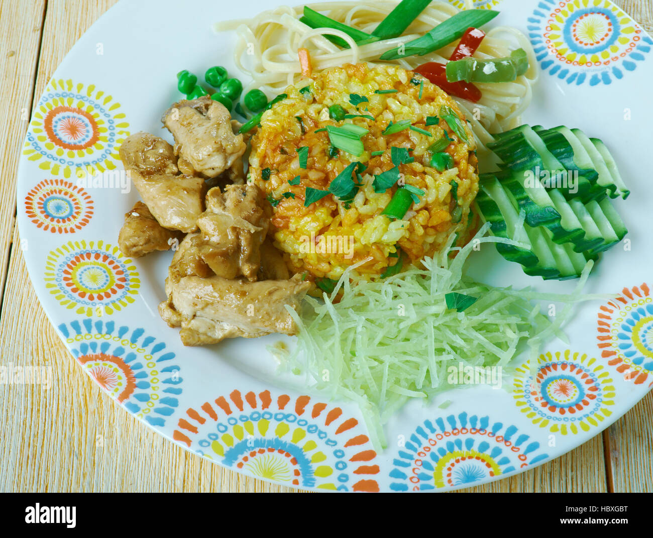 Khao khluk kapi Traditional Thai Fried Rice Stock Photo - Alamy