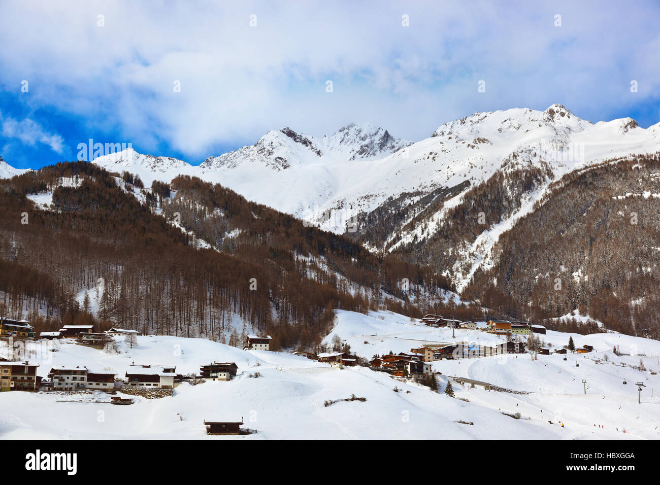 Ski resort austrian tirol hi-res stock photography and images - Alamy