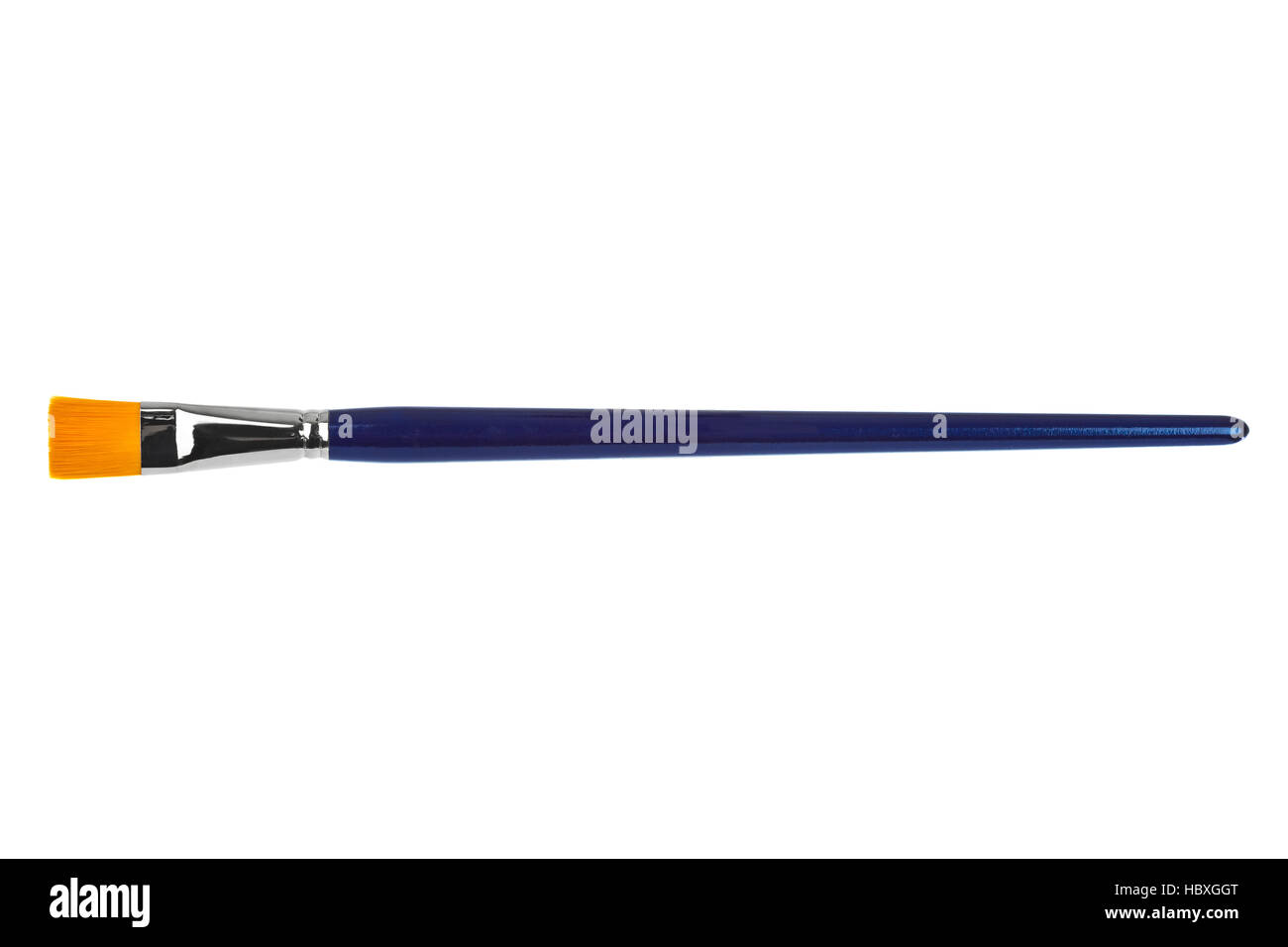 Artist paints blue paint brush Cut Out Stock Images & Pictures - Alamy