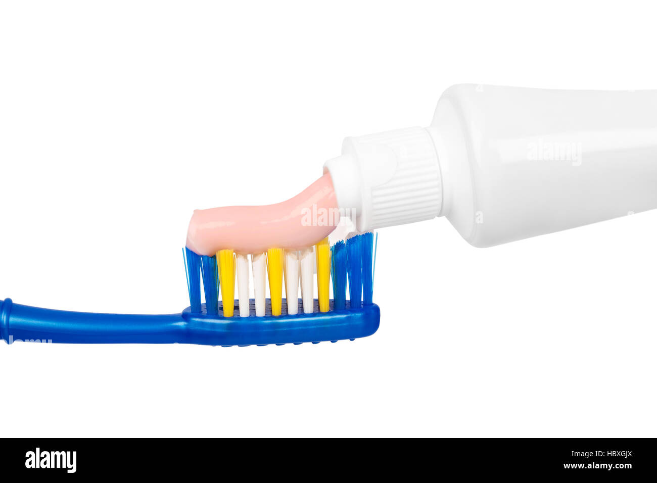 Toothbrush and paste Stock Photo - Alamy