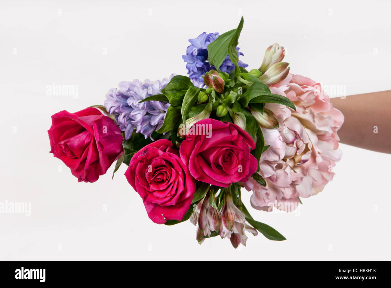 Hands And Flowers Stock Photo - Alamy
