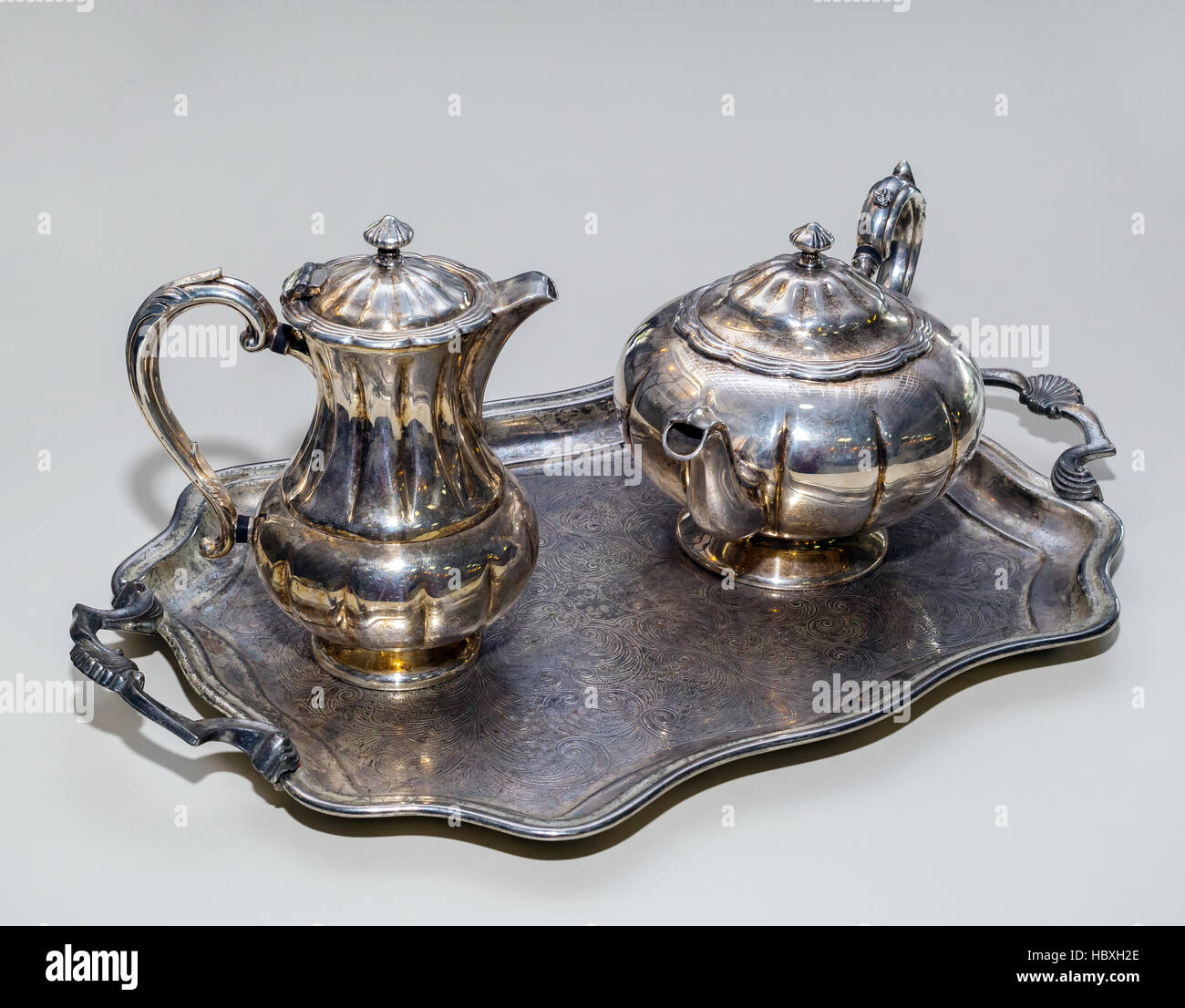 Silver coffee set hi-res stock photography and images - Alamy