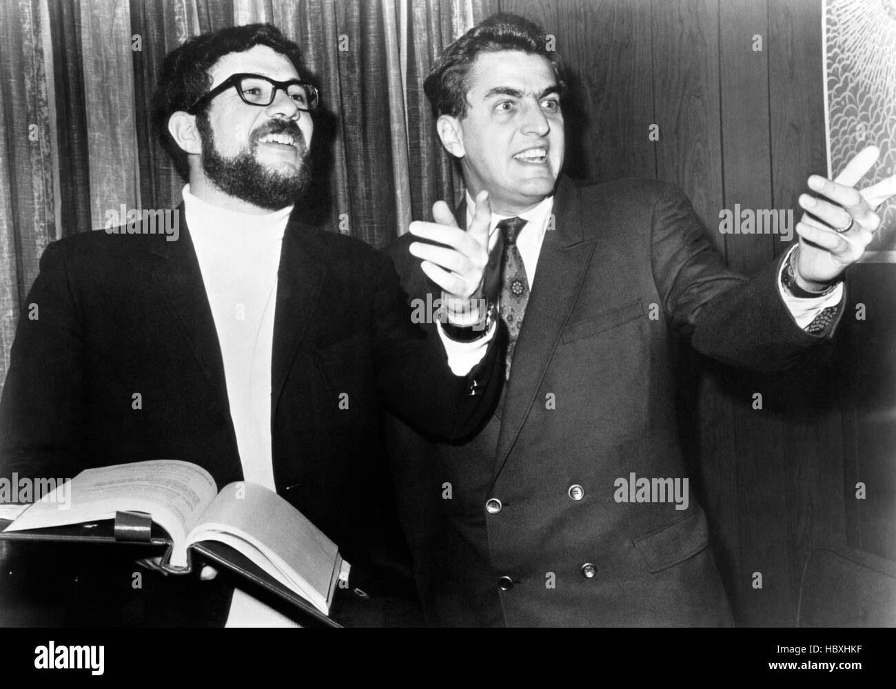 THE GRASSHOPPER, screenwriters Jerry Belson, Garry Marshall on set ...