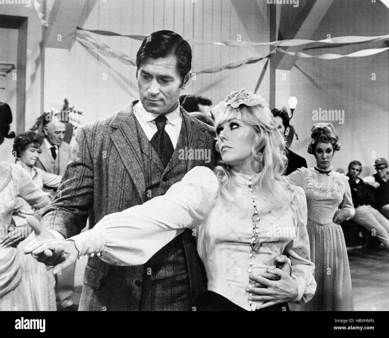 THE GREAT BANK ROBBERY, from left, Clint Walker, Kim Novak, 1969 Stock ...