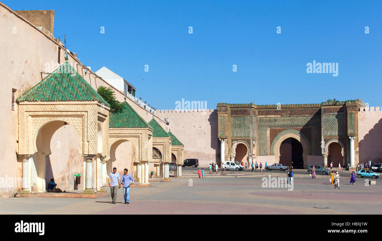 Meknes Arches Of Meknes City Wall High Resolution Stock Photography and ...