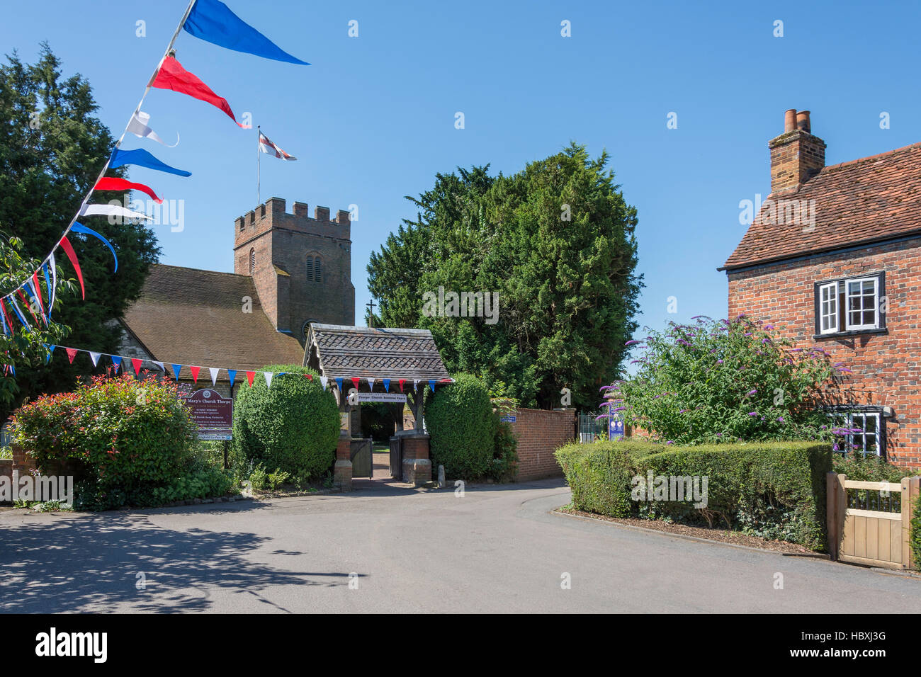 St Mary's Church, Church Approach, Thorpe, Surrey, England, United ...