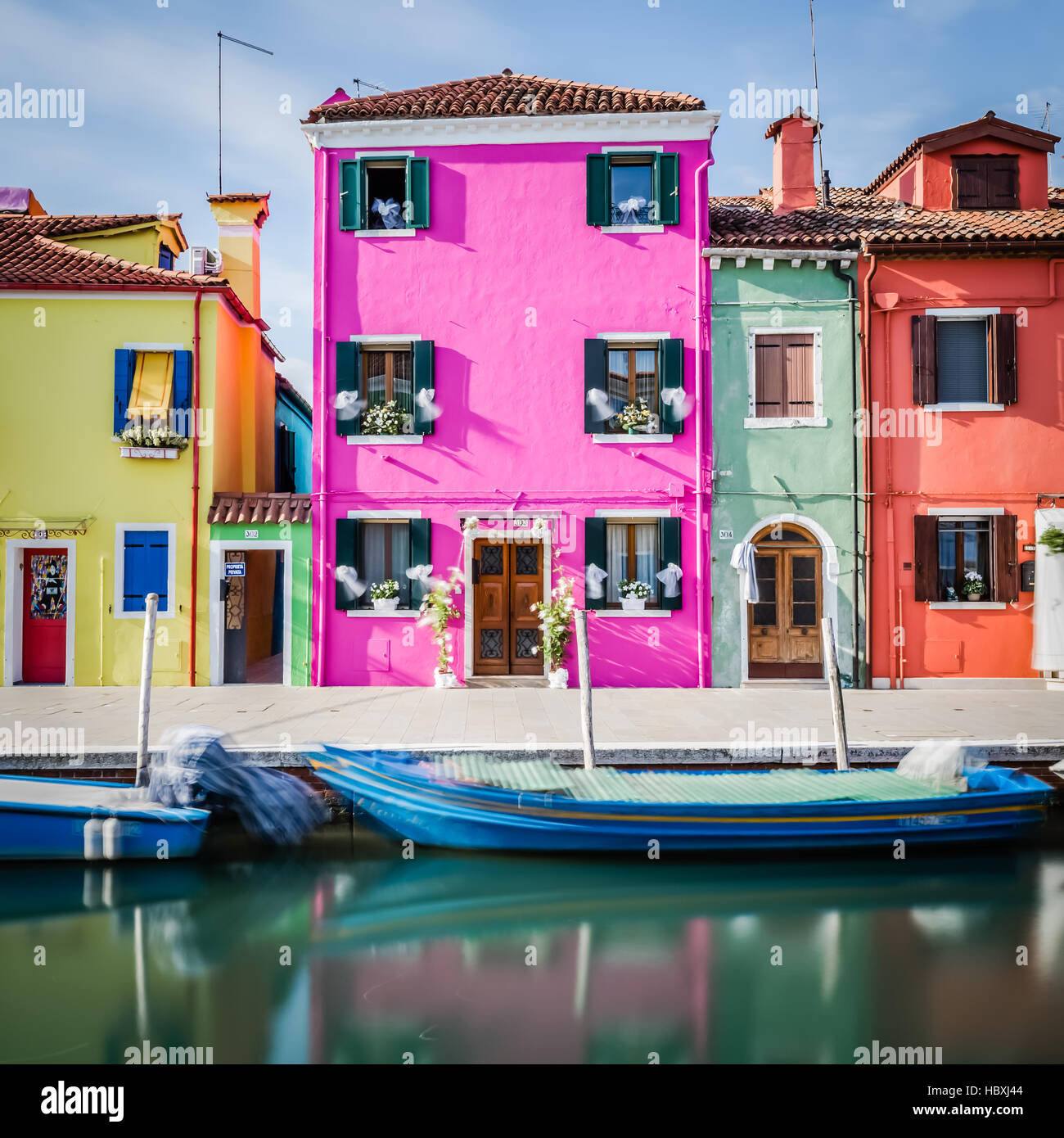 colorful Burano island Stock Photo - Alamy