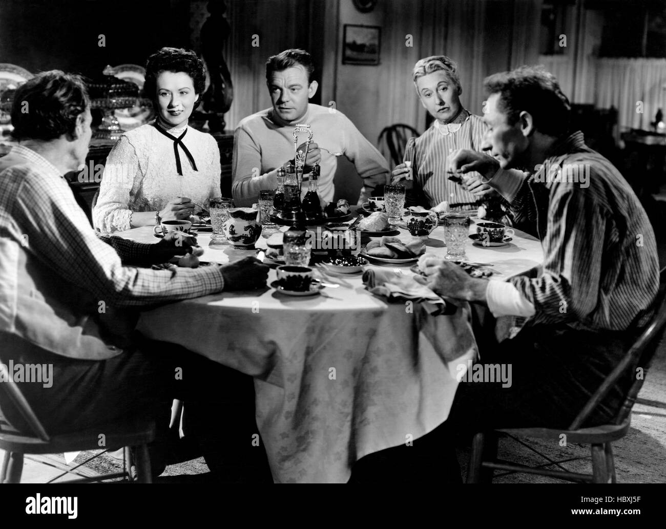 THE GREAT DAN PATCH, from second left, Ruth Warrick, Dennis O'Keefe ...