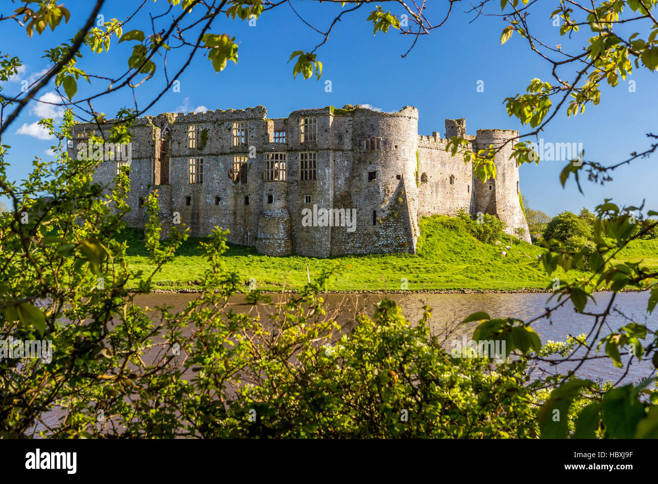 Carew Castle, Pembrokeshire, United Kingdom, Europe Stock Photo - Alamy