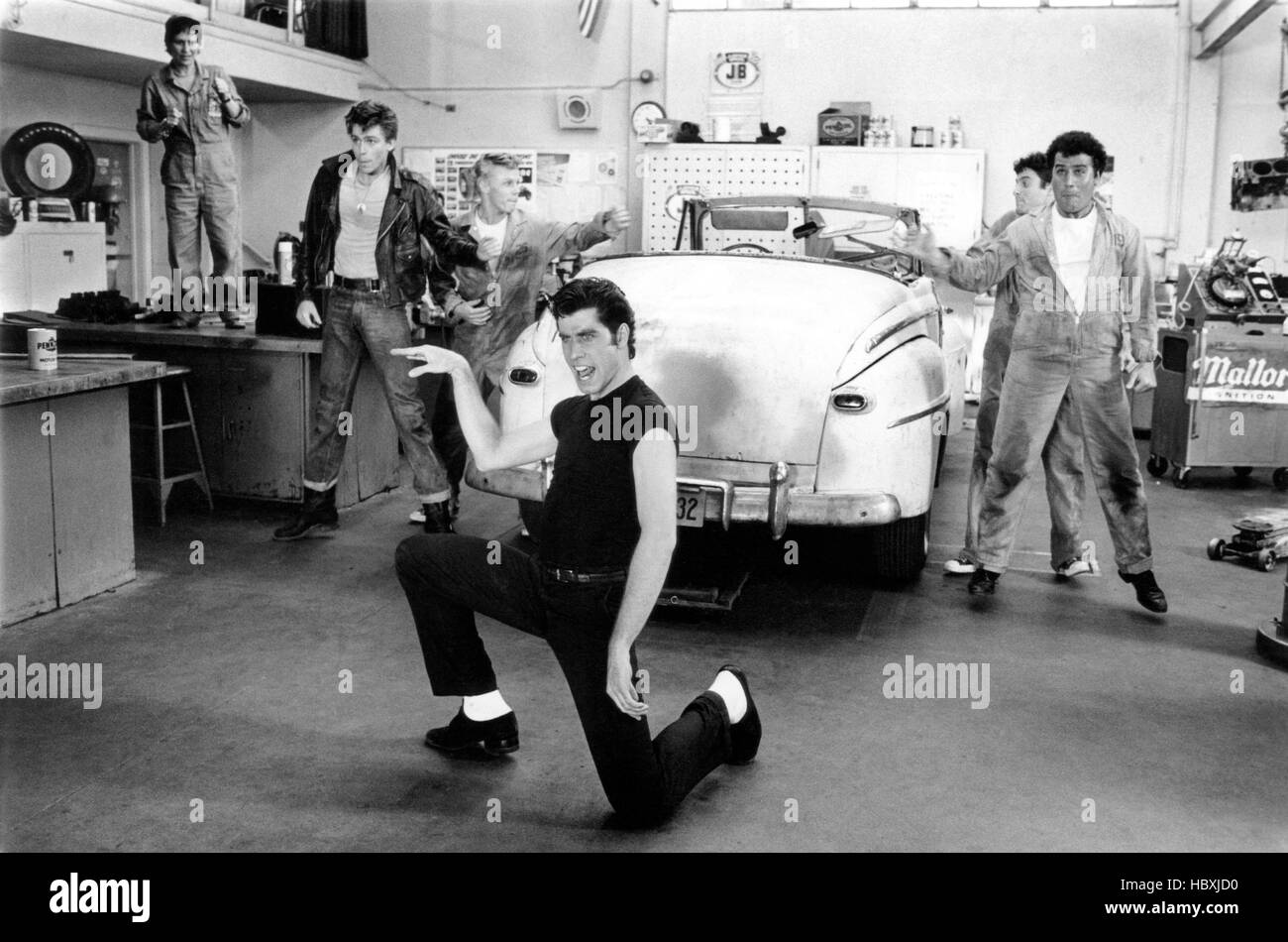 GREASE, Jeff Conaway, Kelly Ward, John Travolta, Michael Tucci, Barry ...
