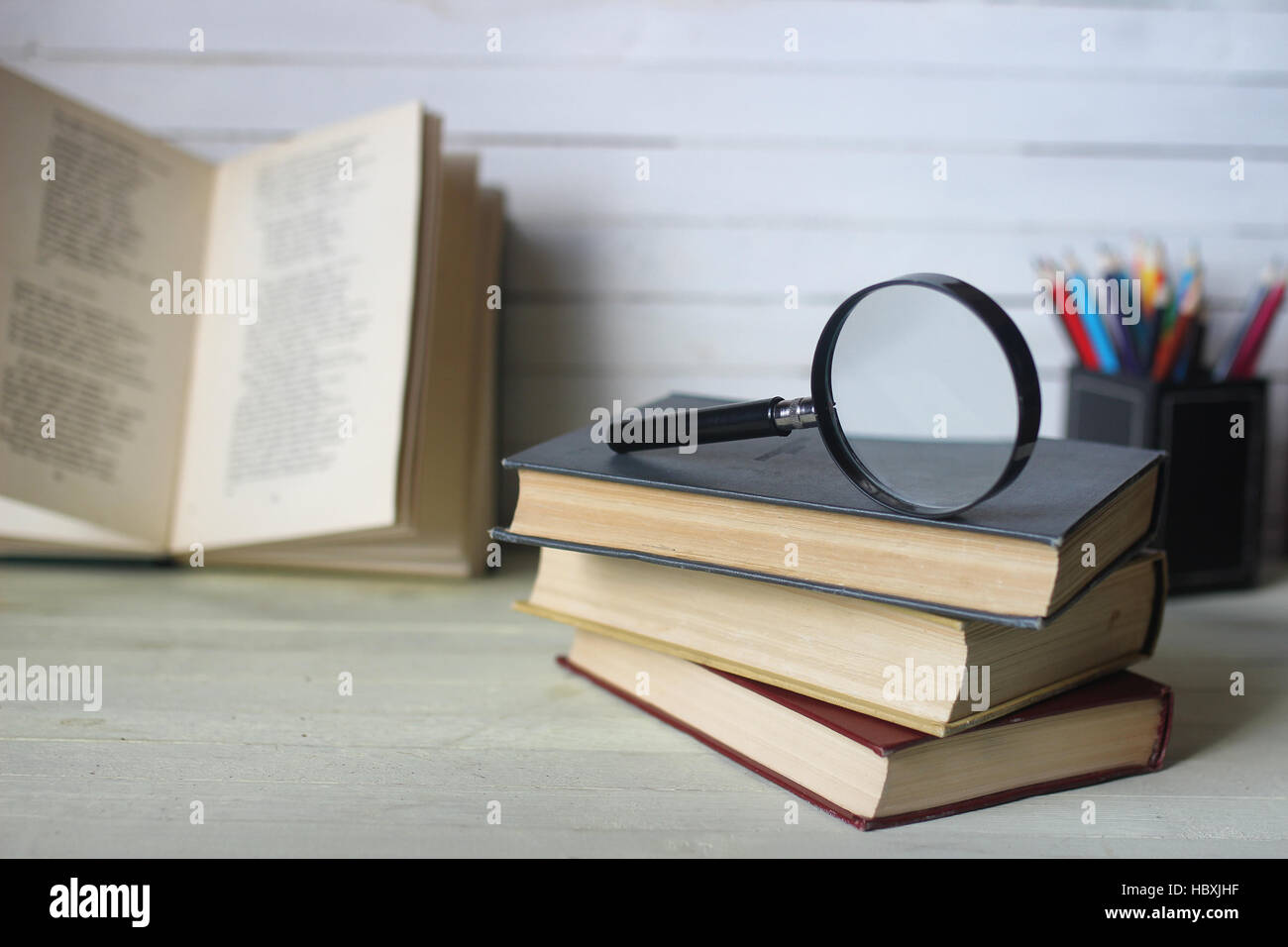 old book lens Stock Photo - Alamy