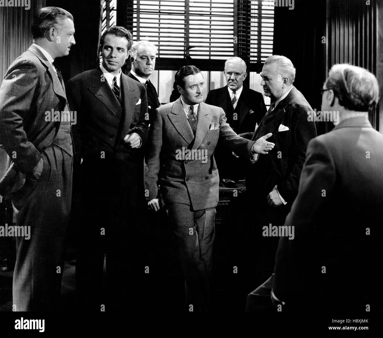 GRAND EXIT, from left, Russell Hicks, Onslow Stevens, Robert Middlemass ...