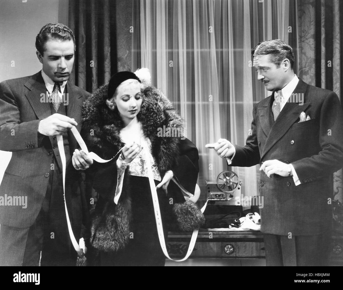 GRAND EXIT, from left: Onslow Stevens, Ann Sothern, Edmund Lowe, 1935 ...