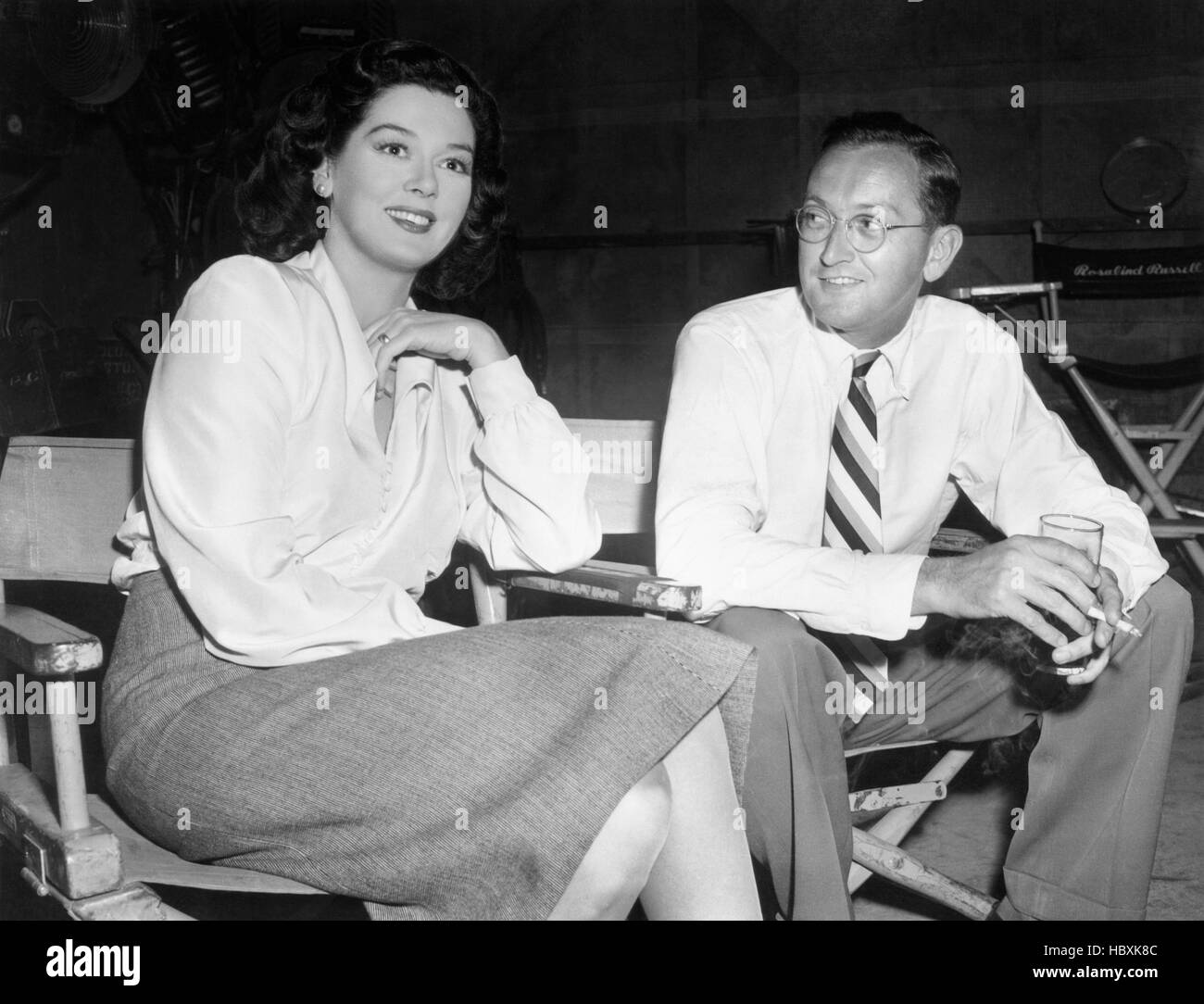 THE GUILT OF JANET AMES, George Russell (right) visits his sister ...