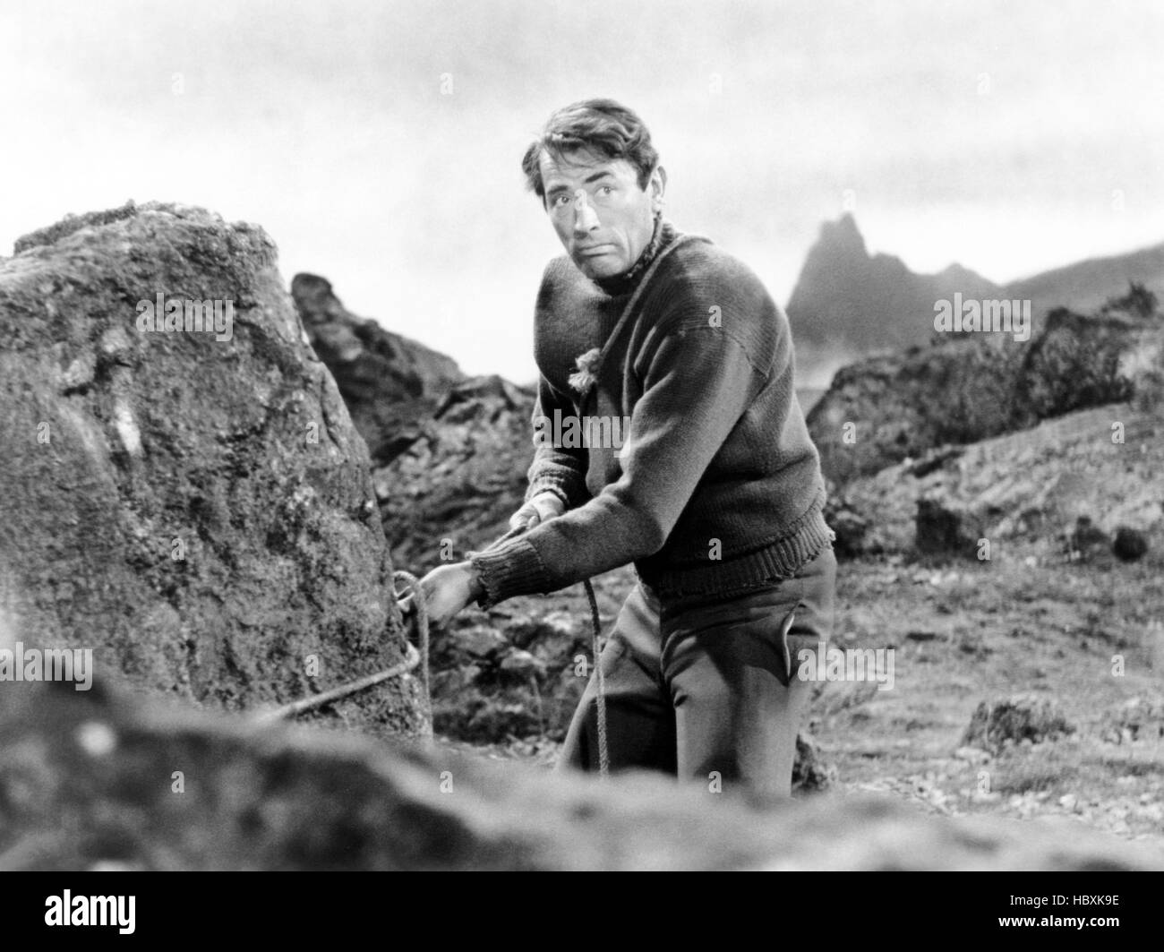 THE GUNS OF NAVARONE, Gregory Peck, 1961 Stock Photo - Alamy