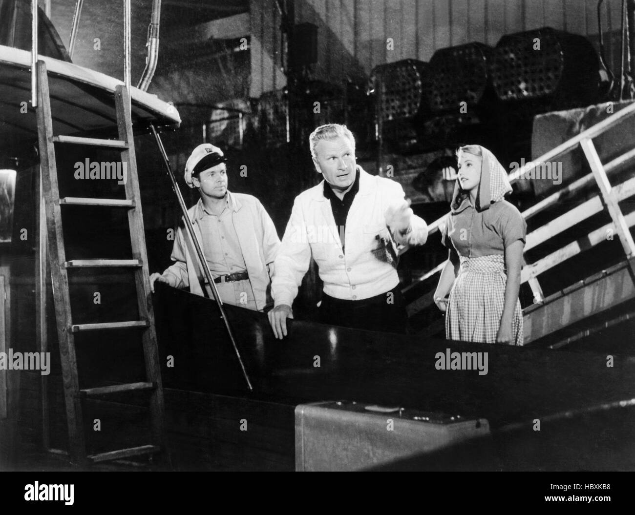 THE GUN RUNNERS, from left: Audie Murphy, Eddie Albert, Gita Hall, 1958 ...