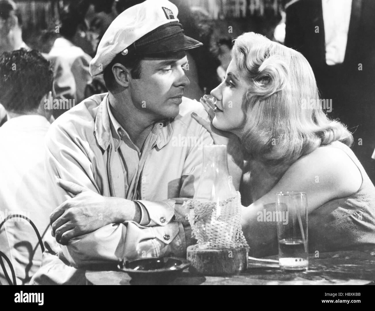 THE GUN RUNNERS, from left: Audie Murphy, Gita Hall, 1958 Stock Photo ...