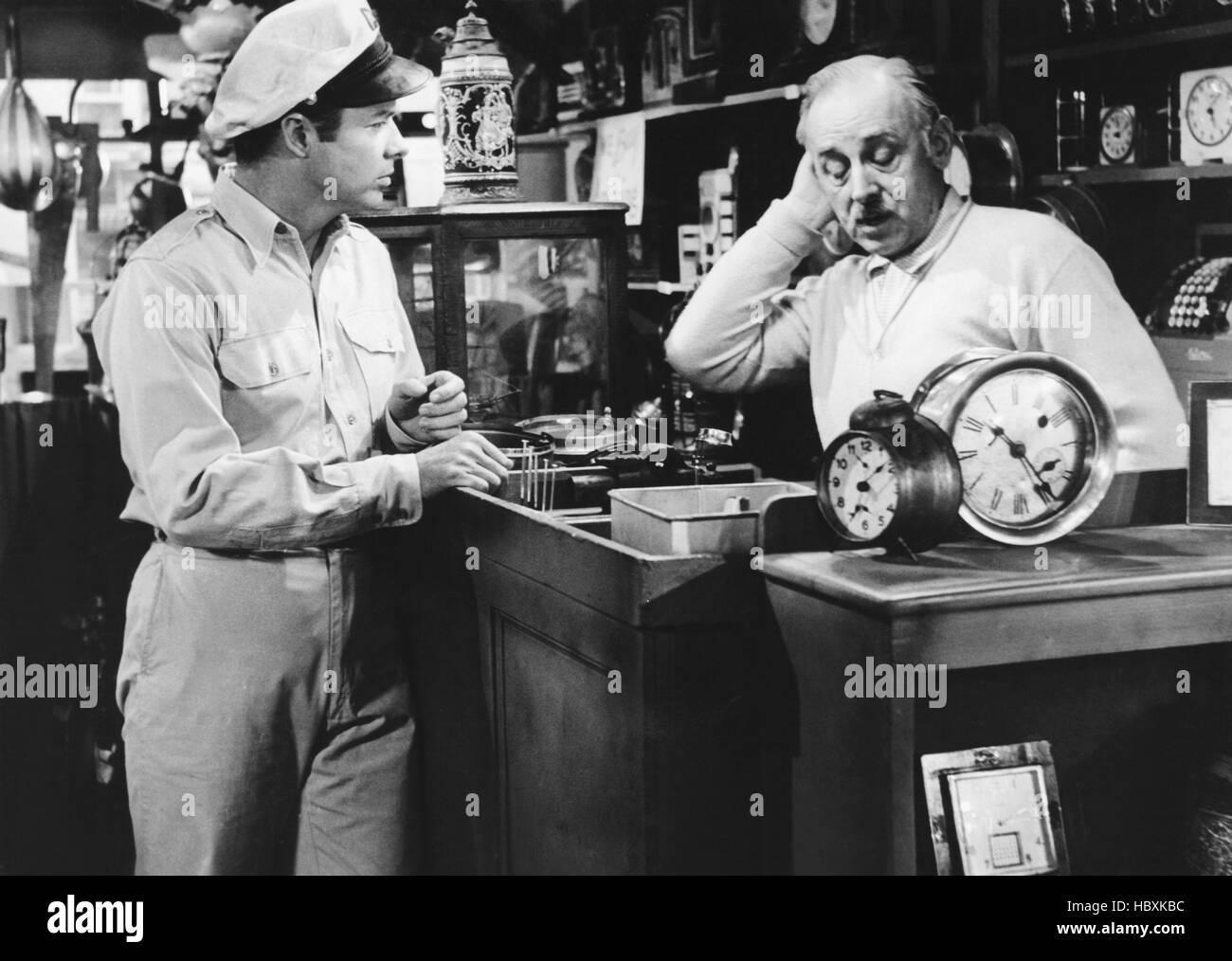 THE GUN RUNNERS, from left: Audie Murphy, John Qualen, 1958 Stock Photo ...