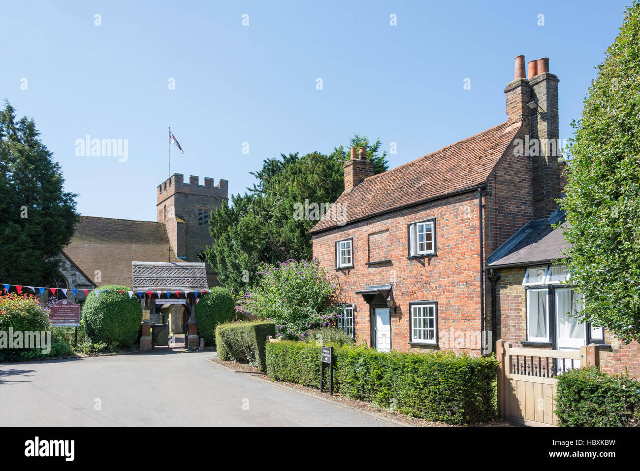 St Mary's Church, Church Approach, Thorpe, Surrey, England, United ...