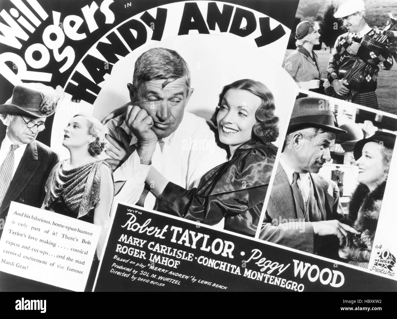 HANDY ANDY, US poster, from left: Will Rogers, Peggy Wood, Will Rogers ...