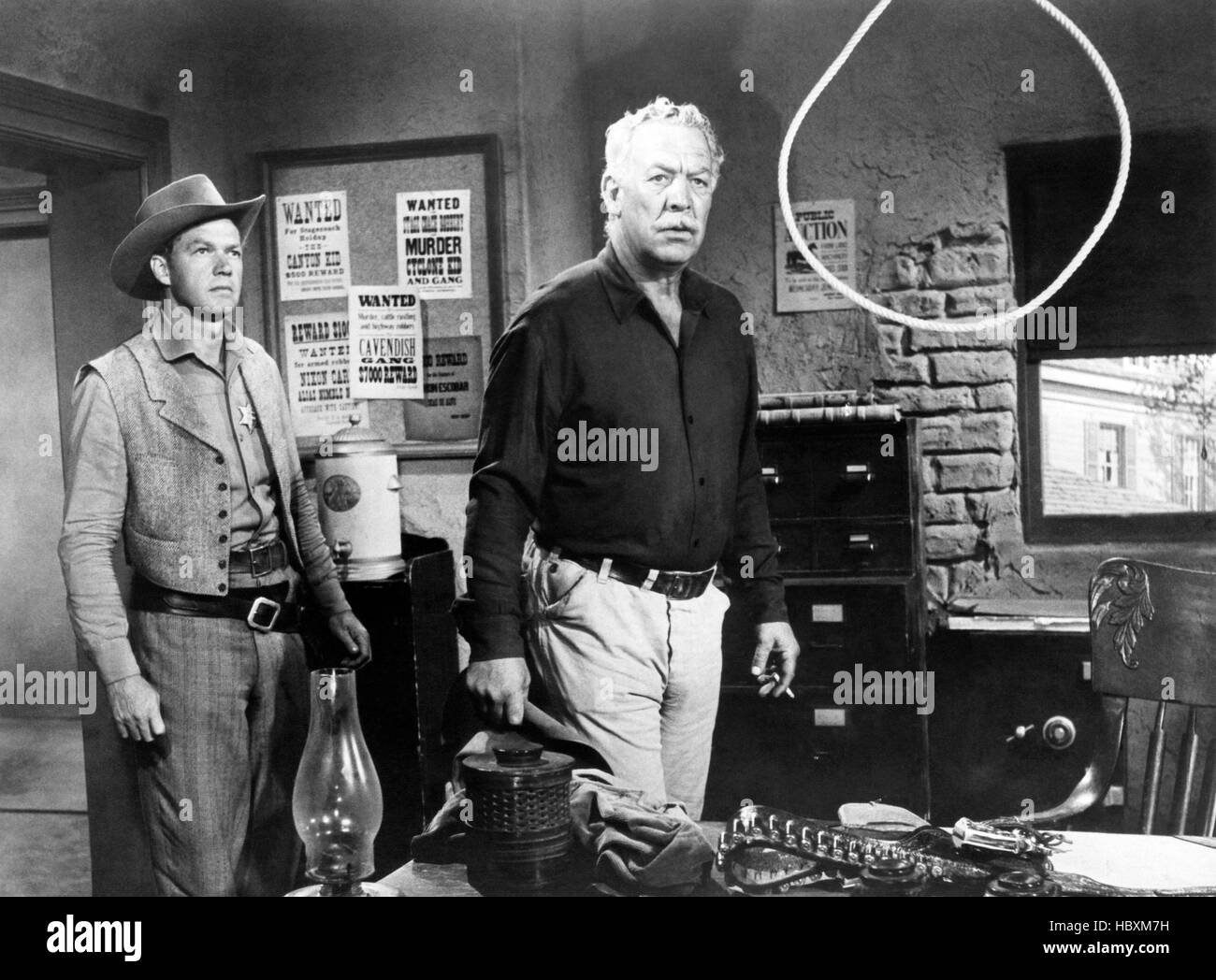 THE HALLIDAY BRAND, Bill Williams, Ward Bond, 1957 Stock Photo - Alamy
