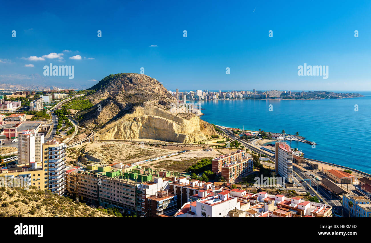 View of Serra Grossa o San Julian Mountain in Alicante - Spain Stock ...