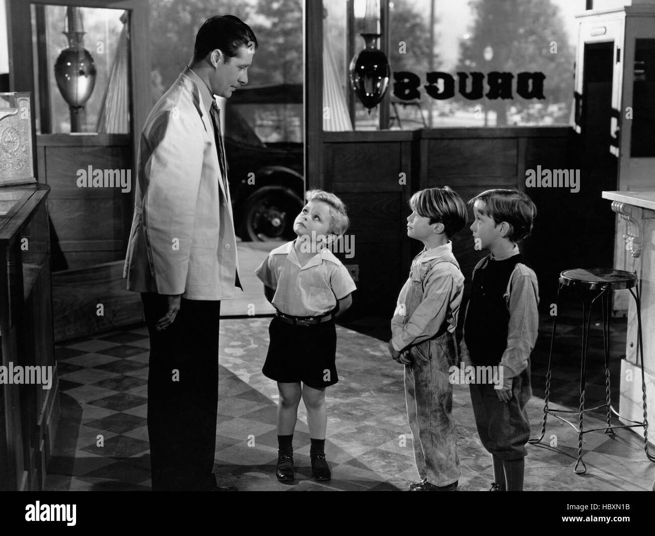 HAPPY LAND, Don Ameche, Larry Olsen, (center), 1943, TM and copyright ...