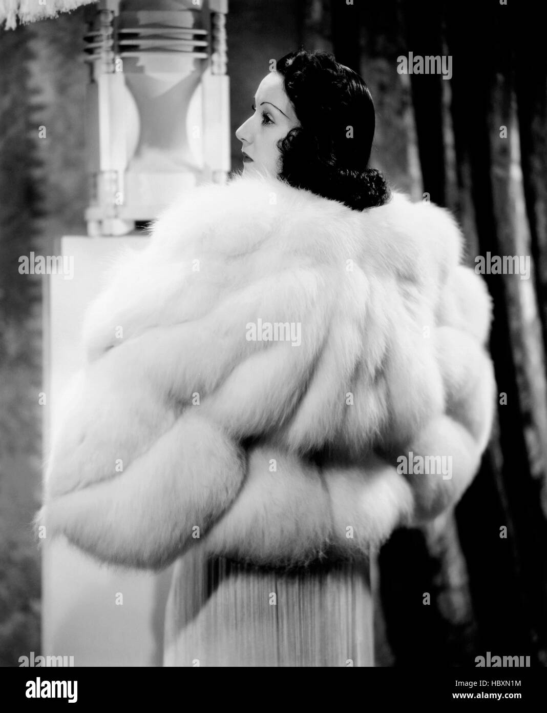 HAPPY LANDING, Ethel Merman, wearing a white fox cape by Royer, 1938 ...