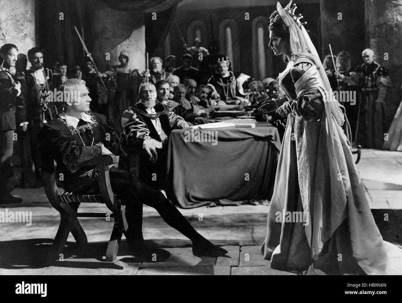 HAMLET, Laurence Olivier, Felix Aylmer, Basil Sidney, Eileen Herlie ...