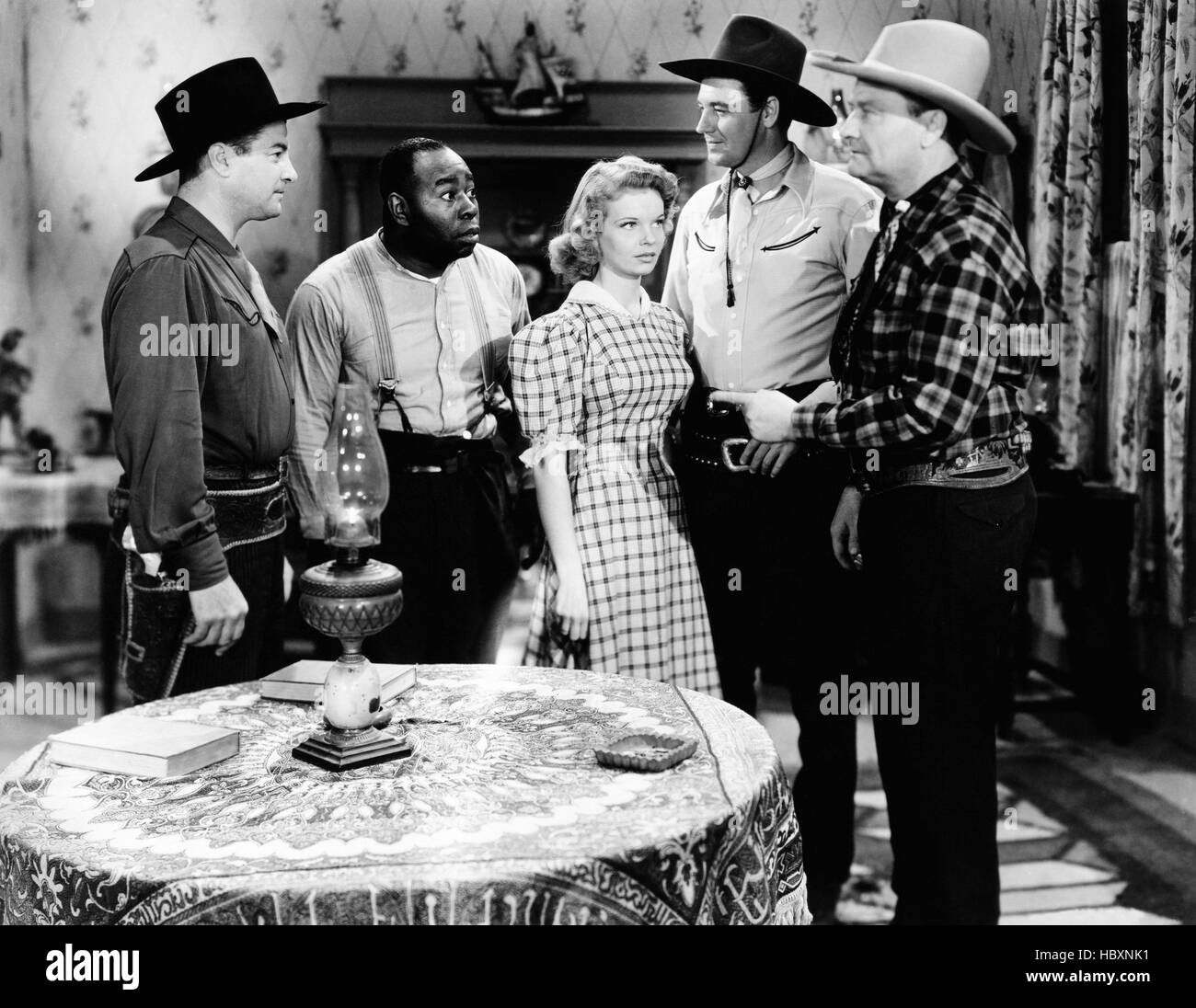 HAUNTED RANCH, from left: Rex Lease, Fred Toones, Julie Duncan, John ...