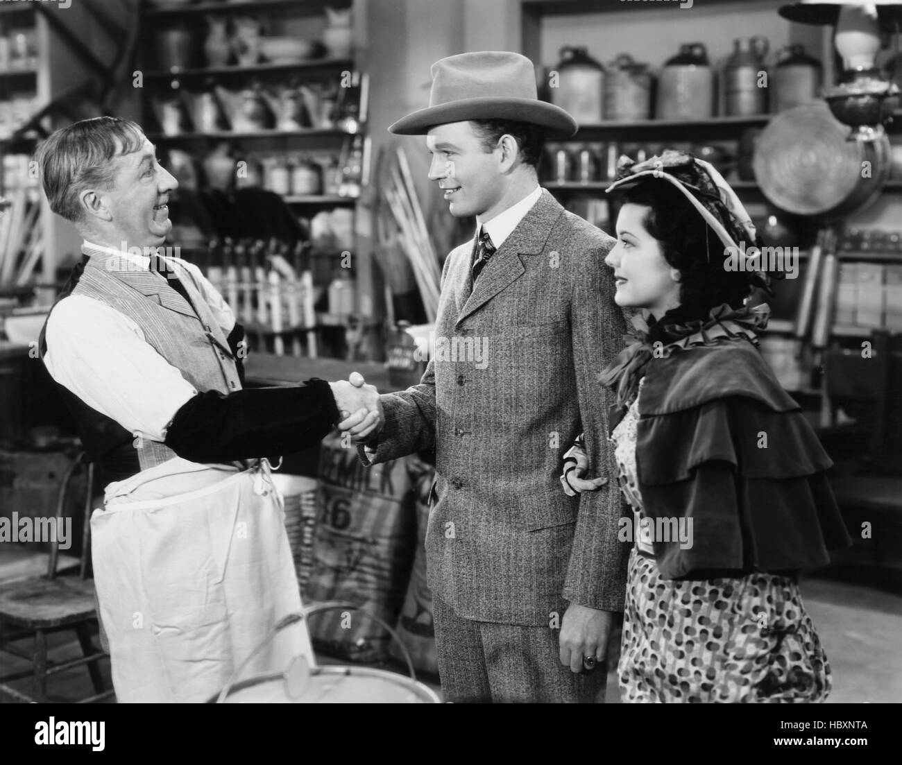 THE HARVESTER, from left, Roy Atwell, Russell Hardie, Ann Rutherford ...