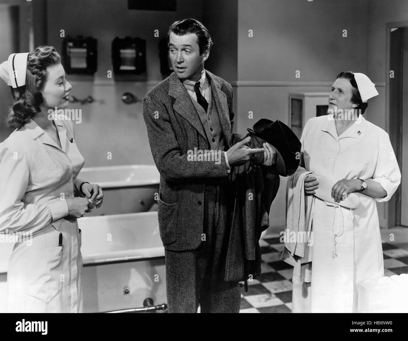 HARVEY, Peggy Dow, James Stewart, Minerva Urecal, 1950 Stock Photo - Alamy