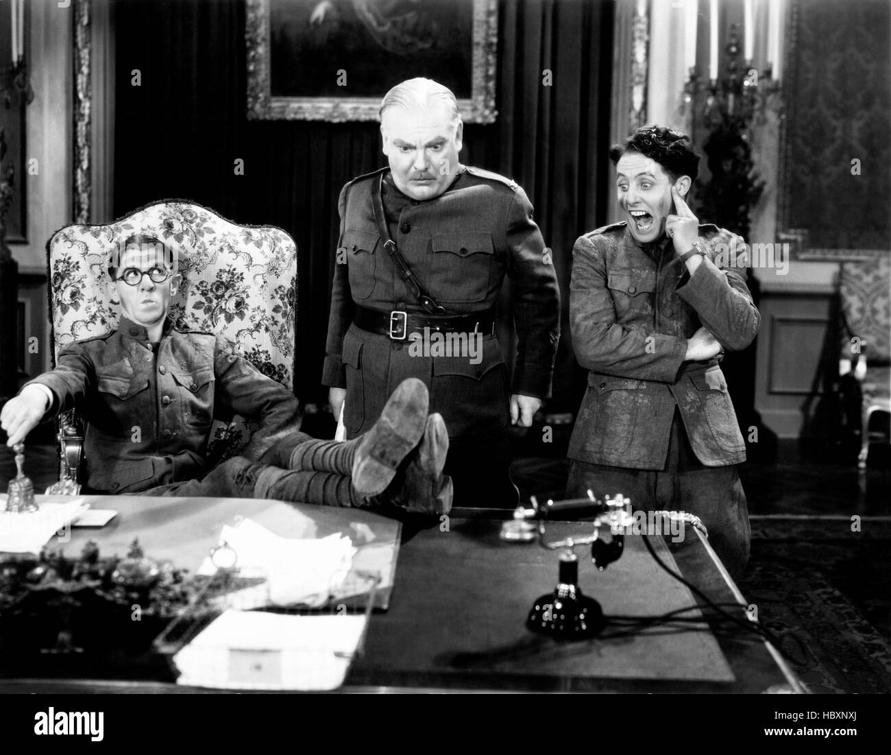 HALF SHOT AT SUNRISE, from left, Robert Woolsey, George MacFarlane ...