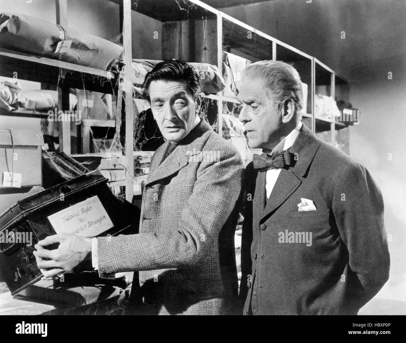 THE HAUNTED STRANGLER, (aka GRIP OF THE STRANGLER), from left: Anthony ...