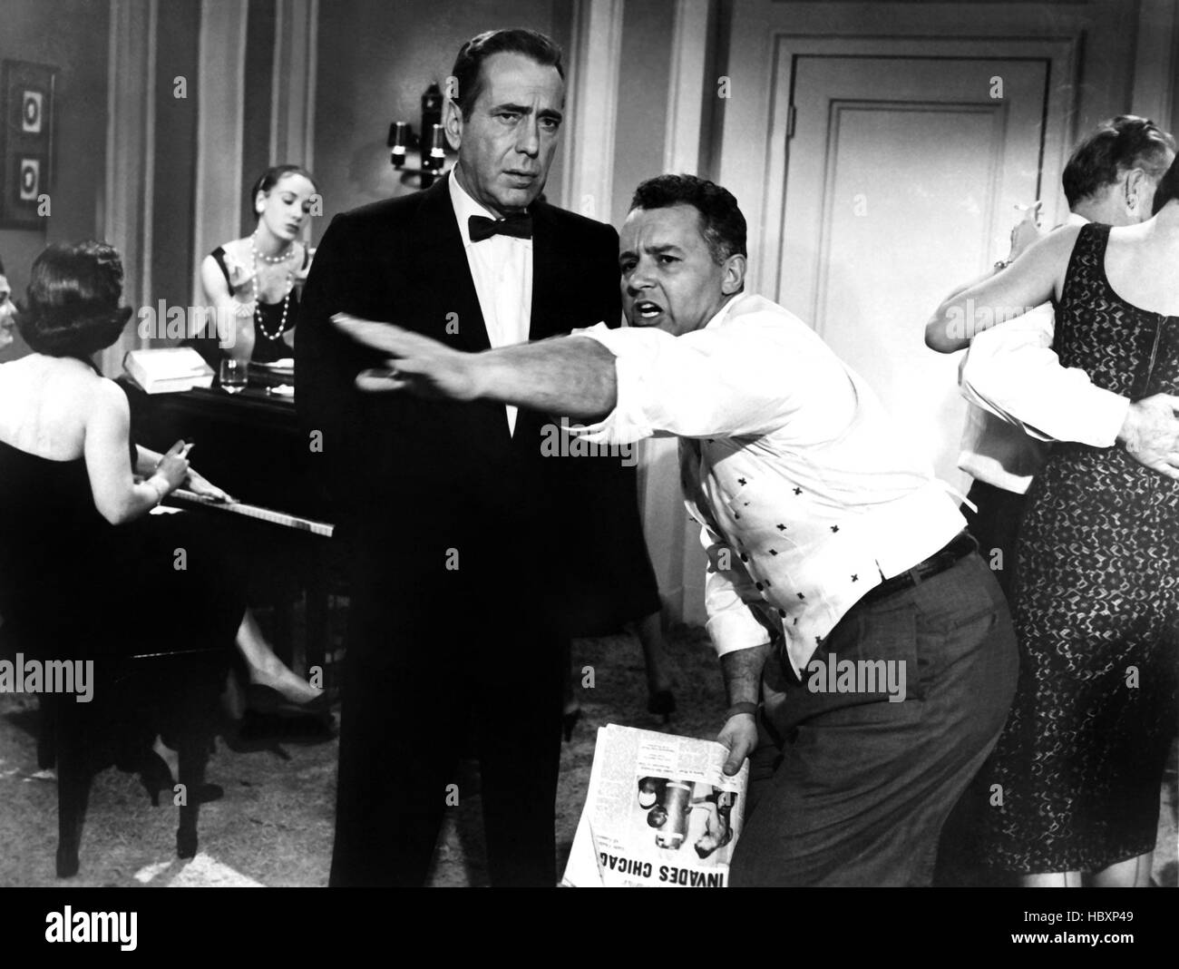 THE HARDER THEY FALL, Humphrey Bogart, Rod Steiger, 1956 Stock Photo ...