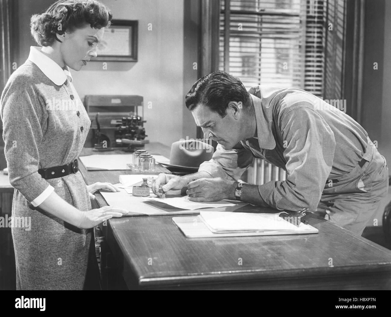 HELL'S OUTPOST, from left: Joan Leslie, Rod Cameron, 1954 Stock Photo - Alamy