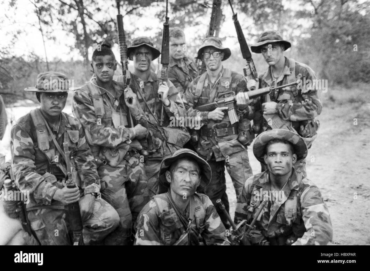 HEARTBREAK RIDGE, Mike Gomez (far left), Rodney Hill (second from left ...