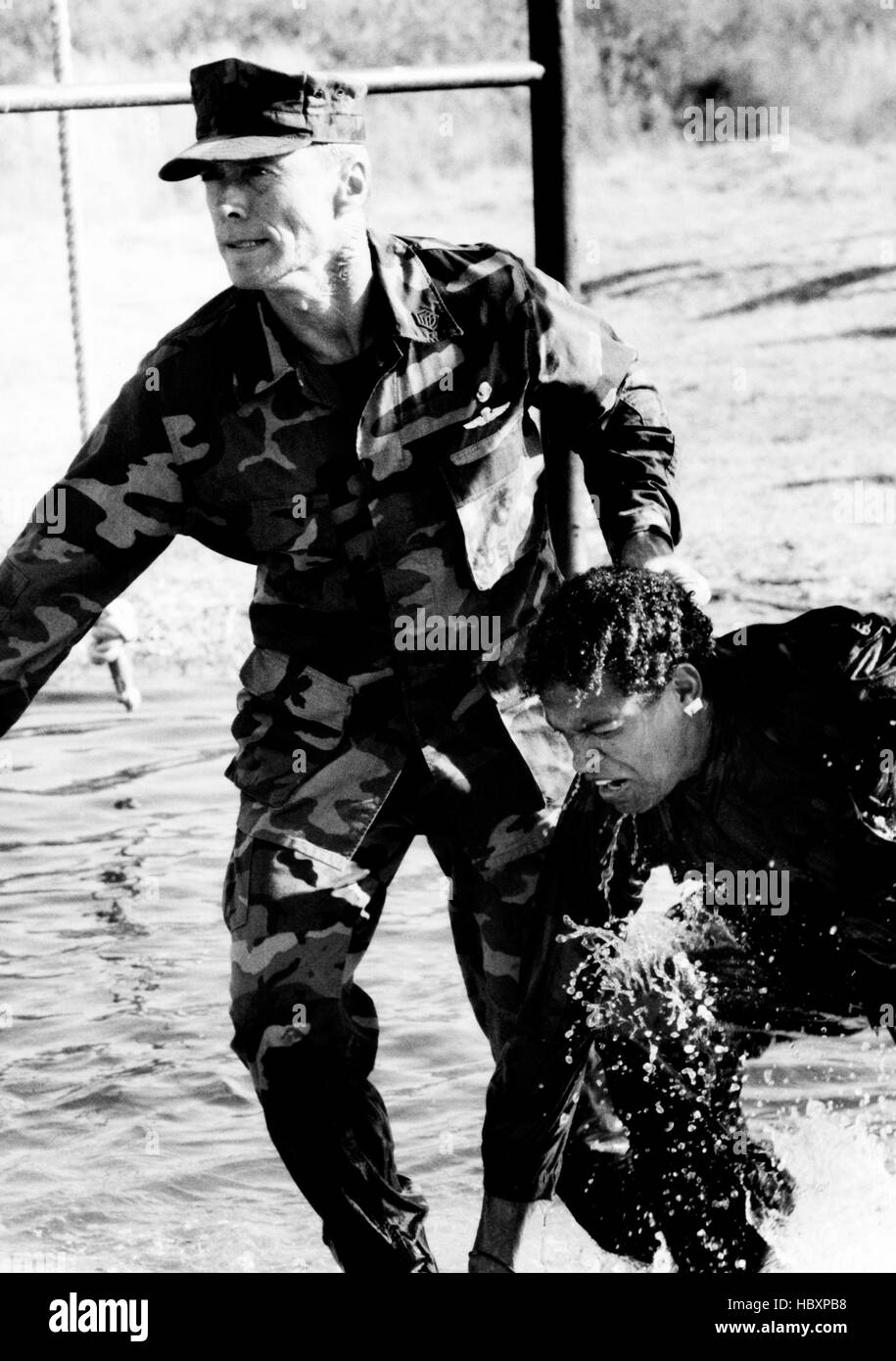 HEARTBREAK RIDGE, from left: Clint Eastwood, Marion Van Peebles, 1986 ...