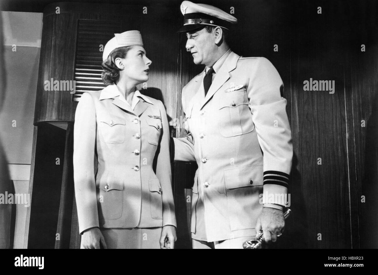 THE HIGH AND THE MIGHTY, from left: Doe Avedon, John Wayne, 1954 Stock ...