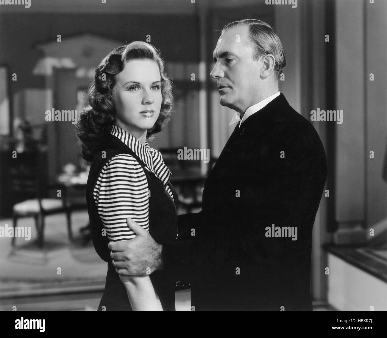HIS BUTLER'S SISTER, Deanna Durbin, Pat O'Brien, 1943 Stock Photo - Alamy