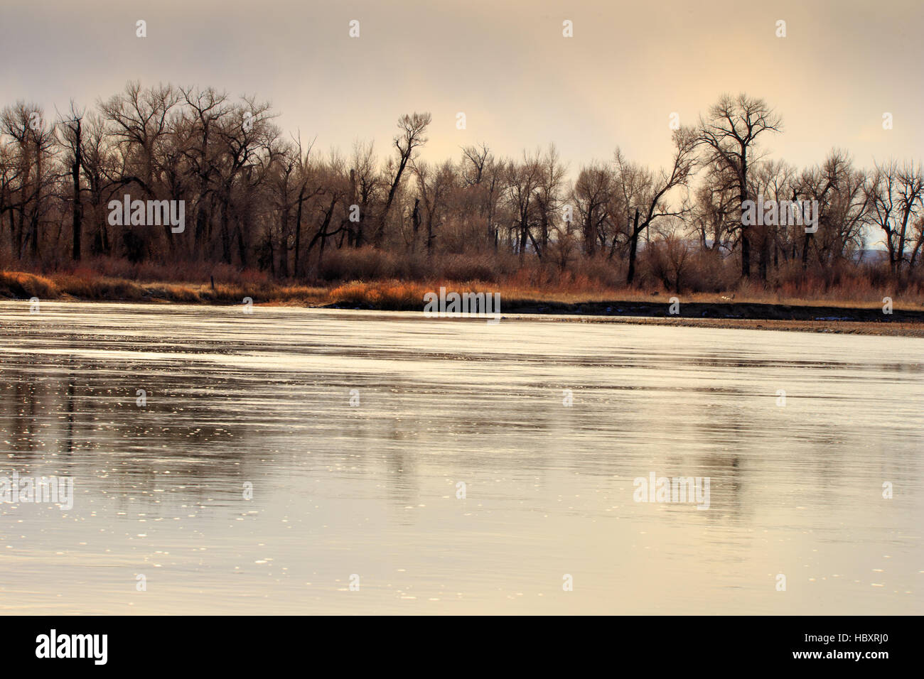 Lanscape of the river at Missouri Headwaters State Park, Montana Stock ...