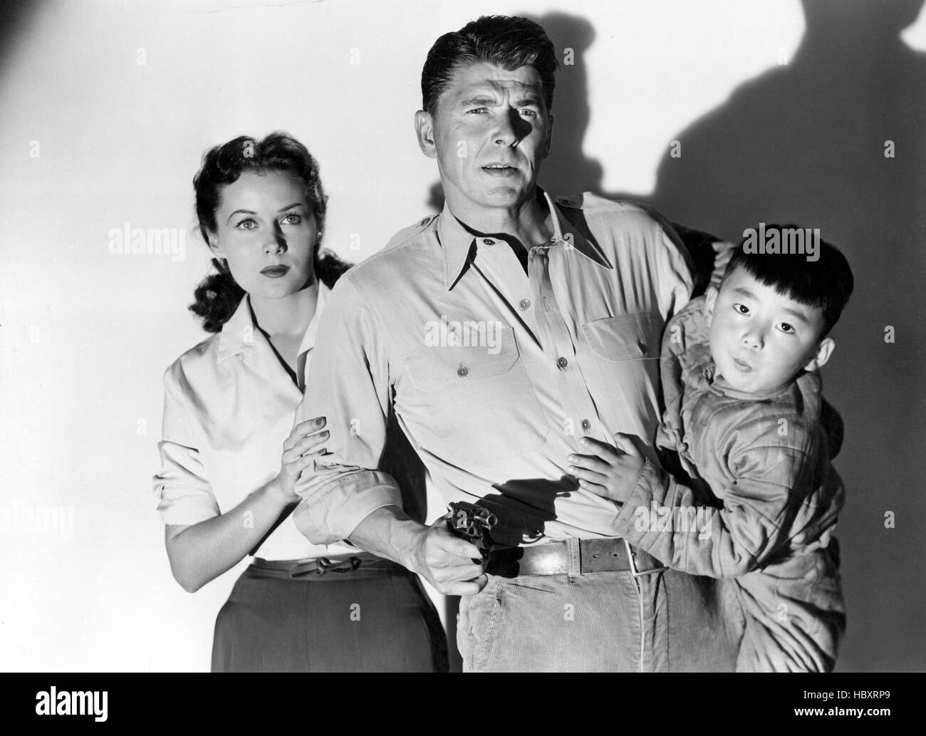 HONG KONG, from left: Rhonda Fleming, Ronald Reagan, Danny Chang, 1952 ...