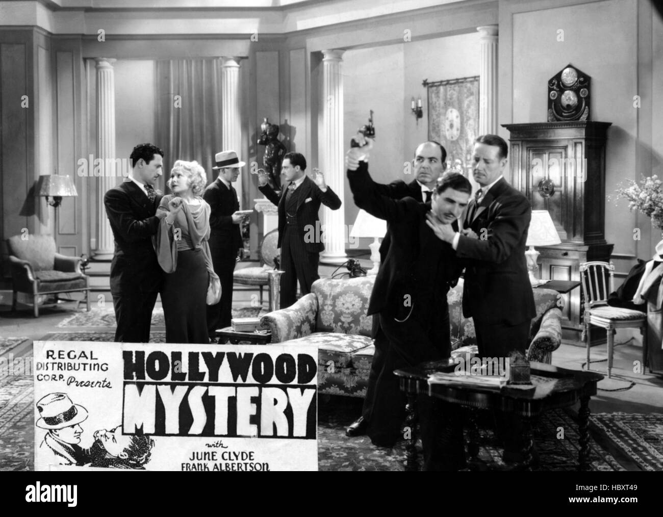 HOLLYWOOD MYSTERY, June Clyde, Cyril Ring, Jose Crespo, 1934 Stock ...