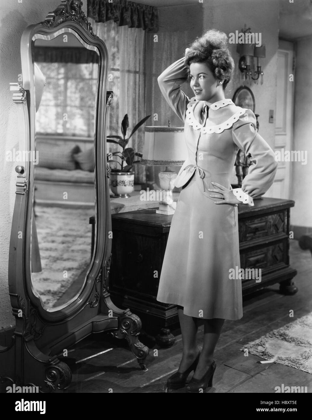 HONEYMOON, Shirley Temple, (in a suit by Edward Stevenson), 1947 Stock ...