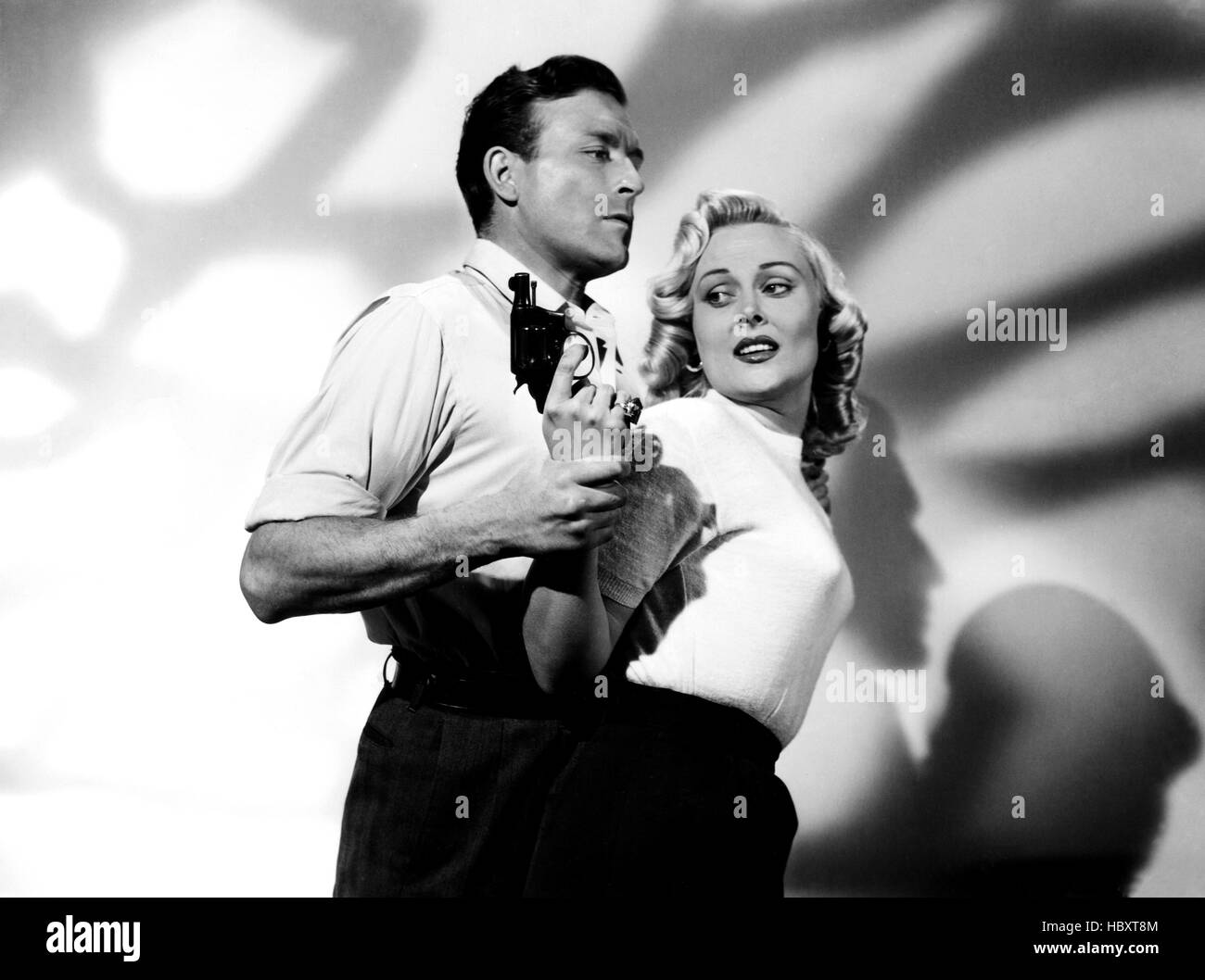 THE HOODLUM, from left, Lawrence Tierney, Angela Stevens, 1951 Stock ...