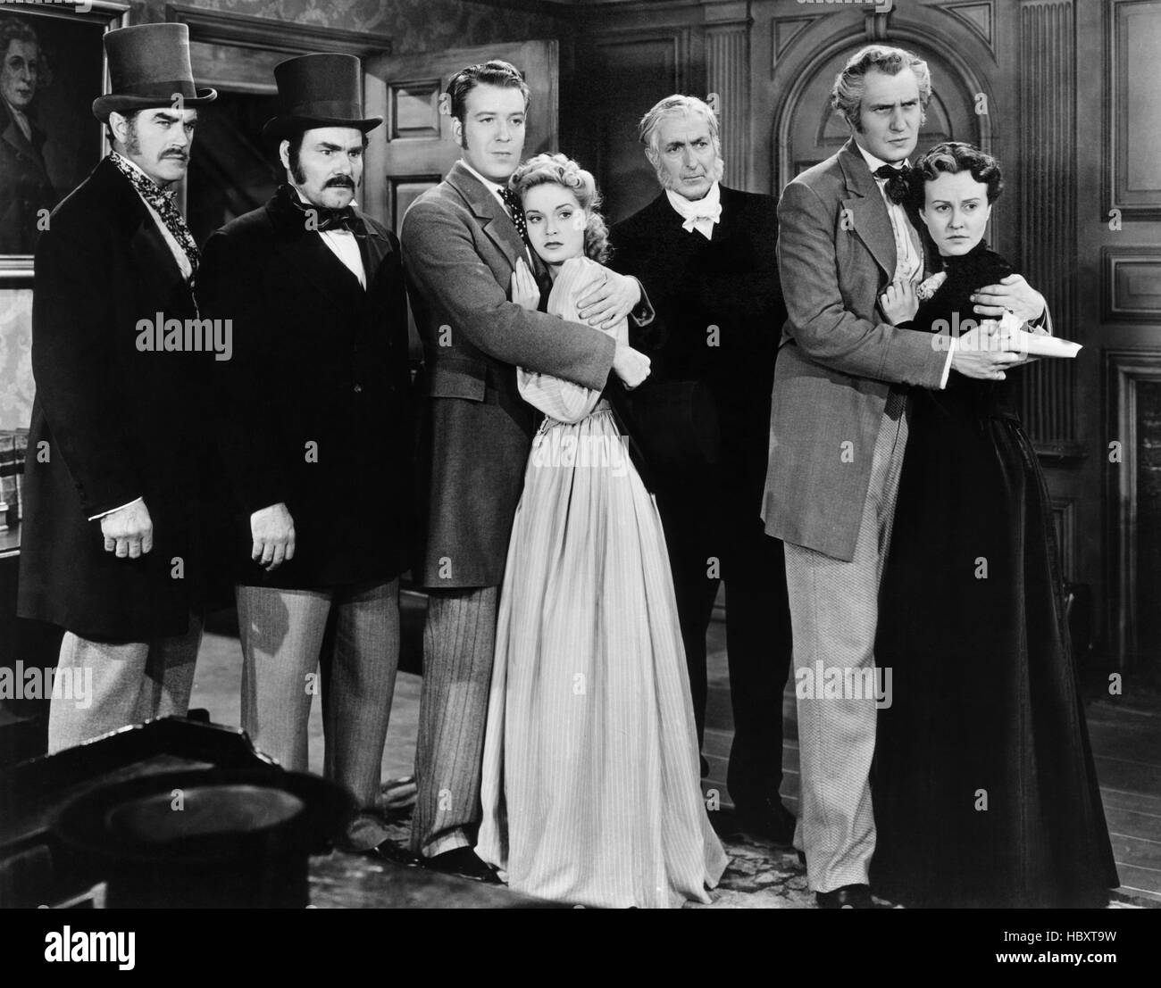 THE HOUSE OF THE SEVEN GABLES, from left, George Sanders, Harry Woods ...