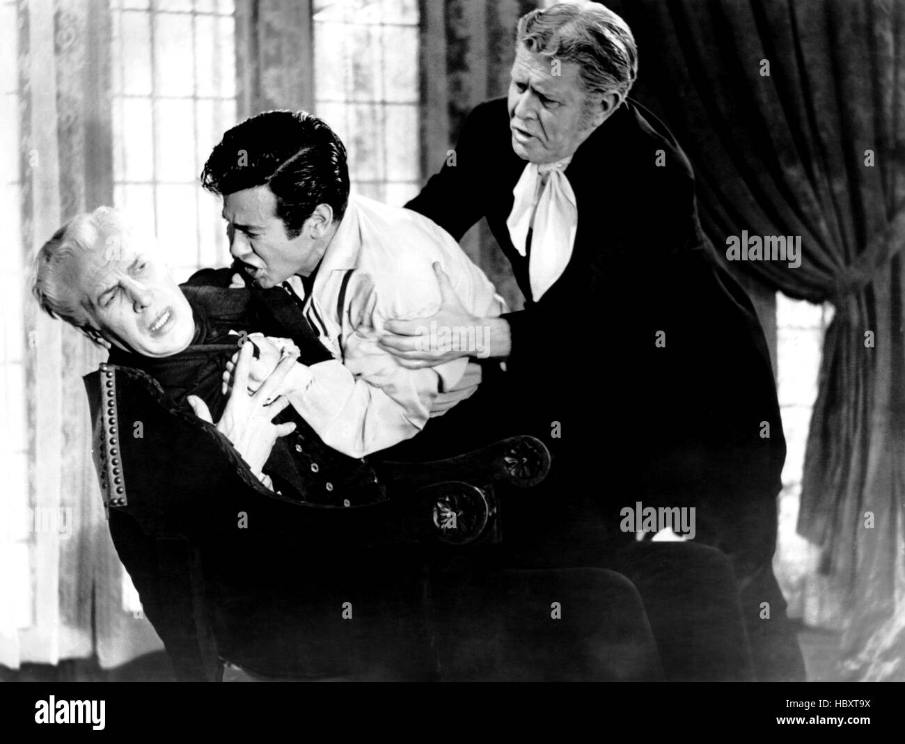 HOUSE OF USHER, from left, Vincent Price, Mark Damon, Harry Ellerbe ...