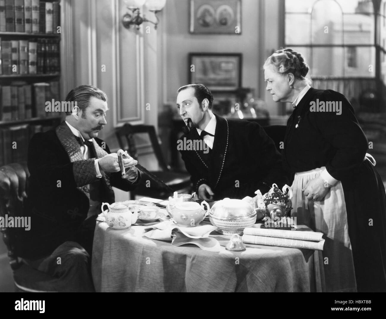 THE HOUND OF THE BASKERVILLES, Basil Rathbone as Sherlock Homes, 1939 ...