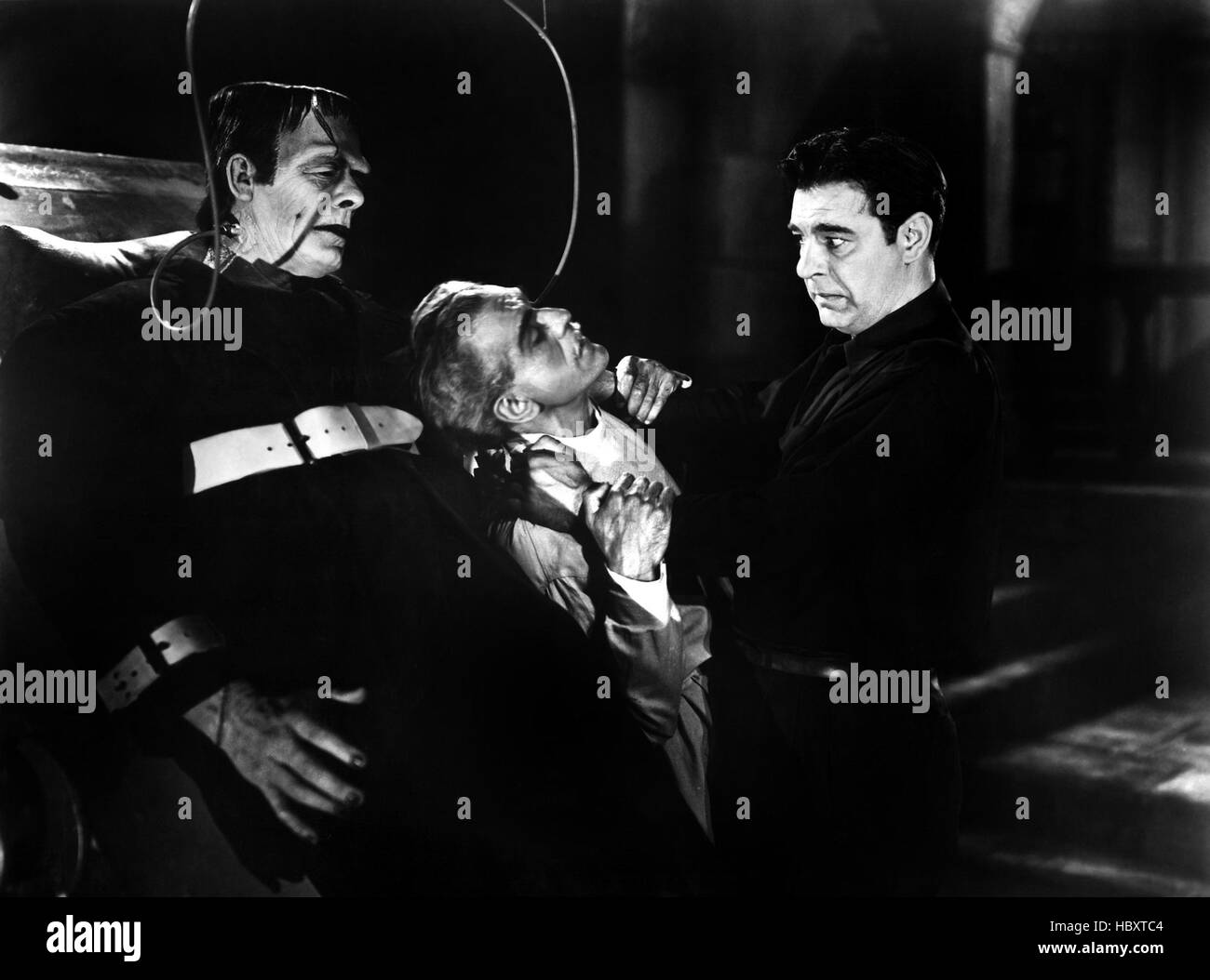 HOUSE OF FRANKENSTEIN, Glenn Strange, Boris Karloff, Lon Chaney Jr ...